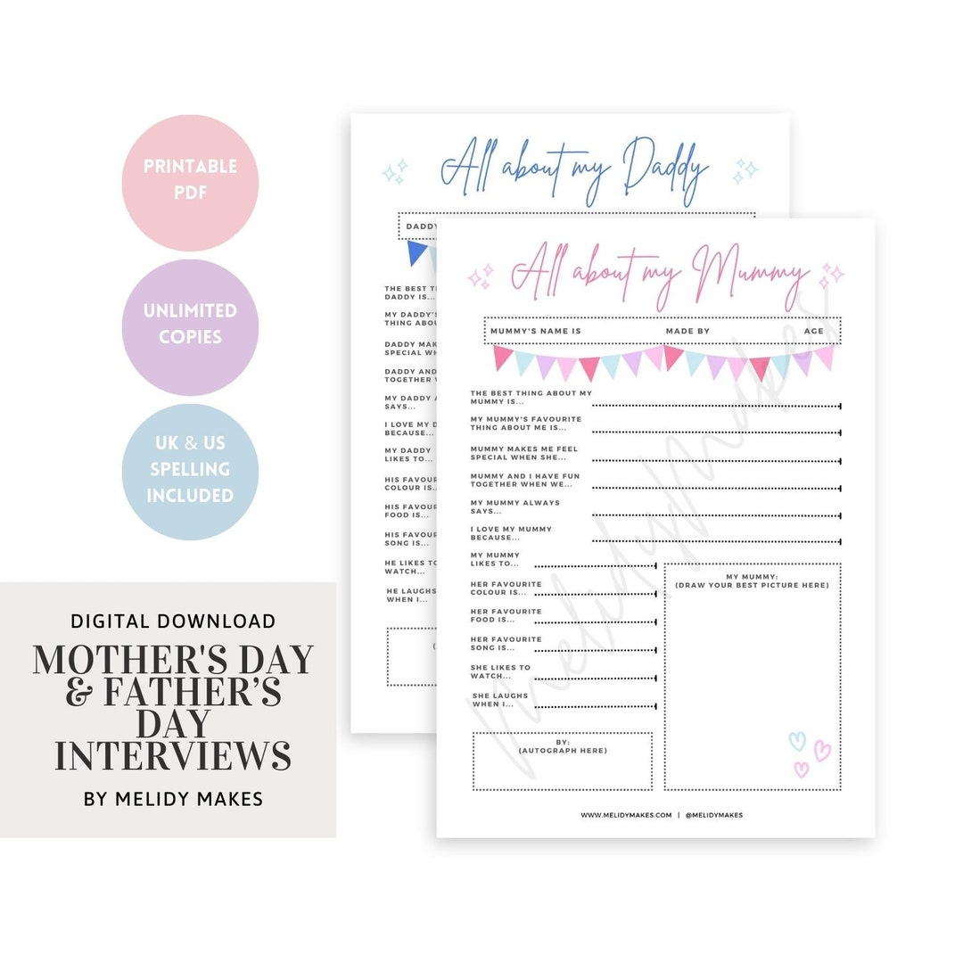 Mothers and Father's Day Interview | Memory Keeping | Mum & Dad Gift ...