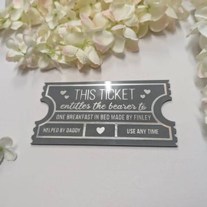 Custom Decorative Gift Ticket | Experience Gift Giving Idea ...