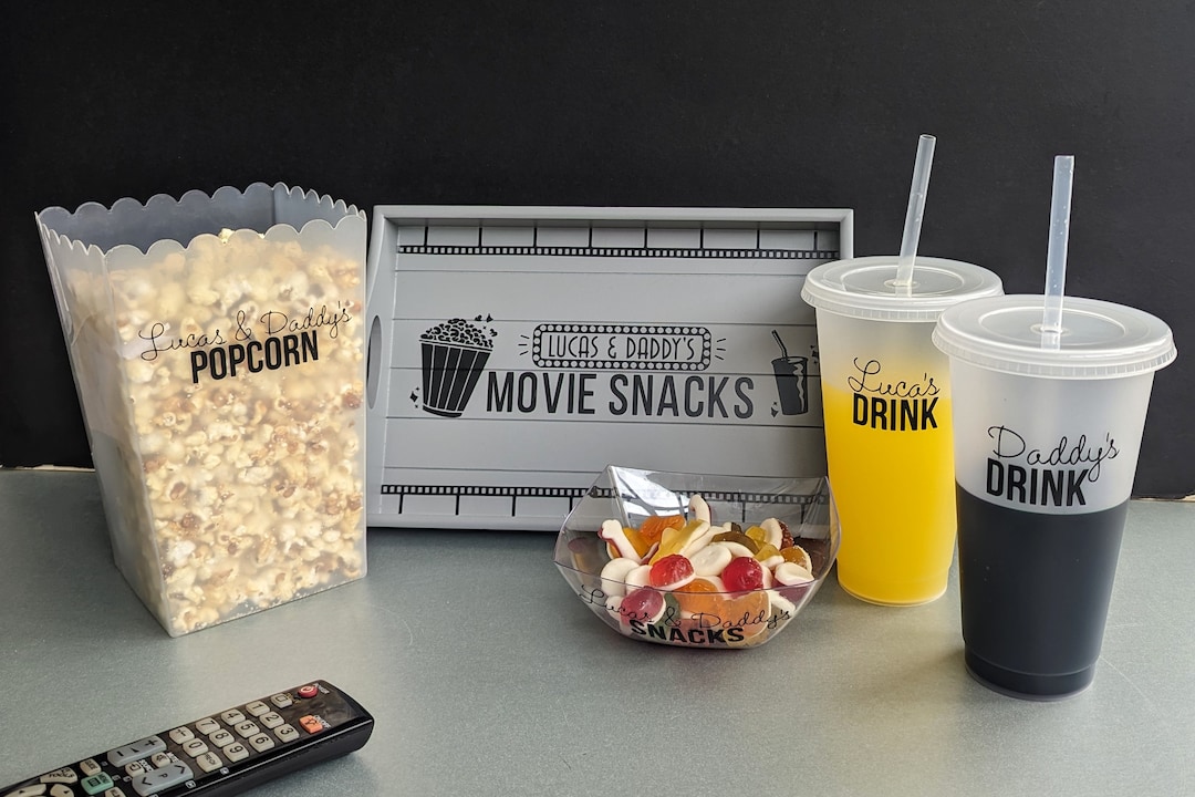Personalised Movie Snacks Tray | Film / Cinema Lover Christmas Gift ...