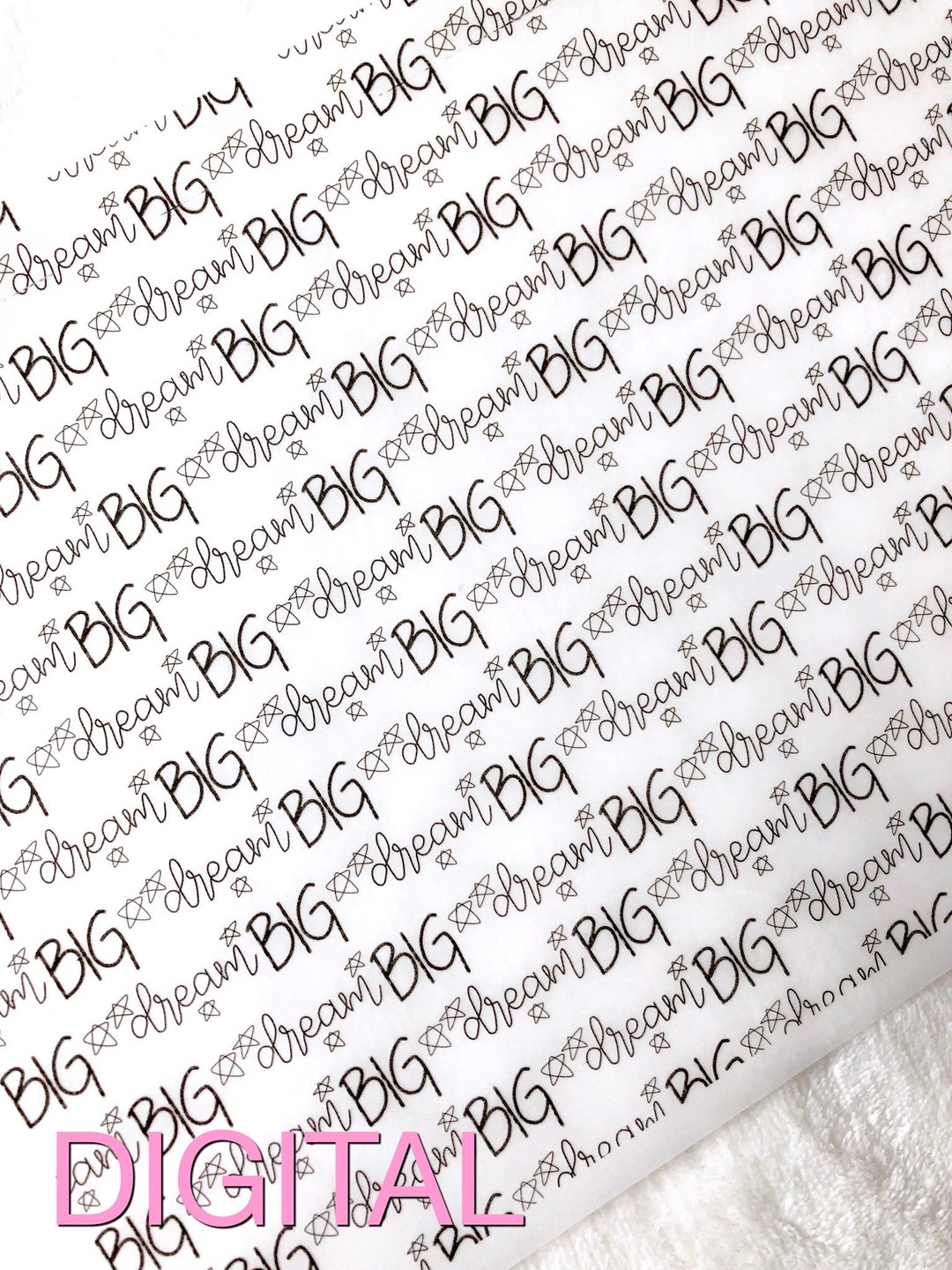 Dream Big Digital Paper - Etsy