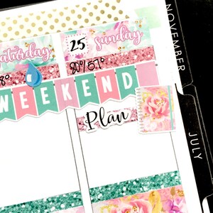 Plan Fancy Script Word Stickers S224 - Etsy