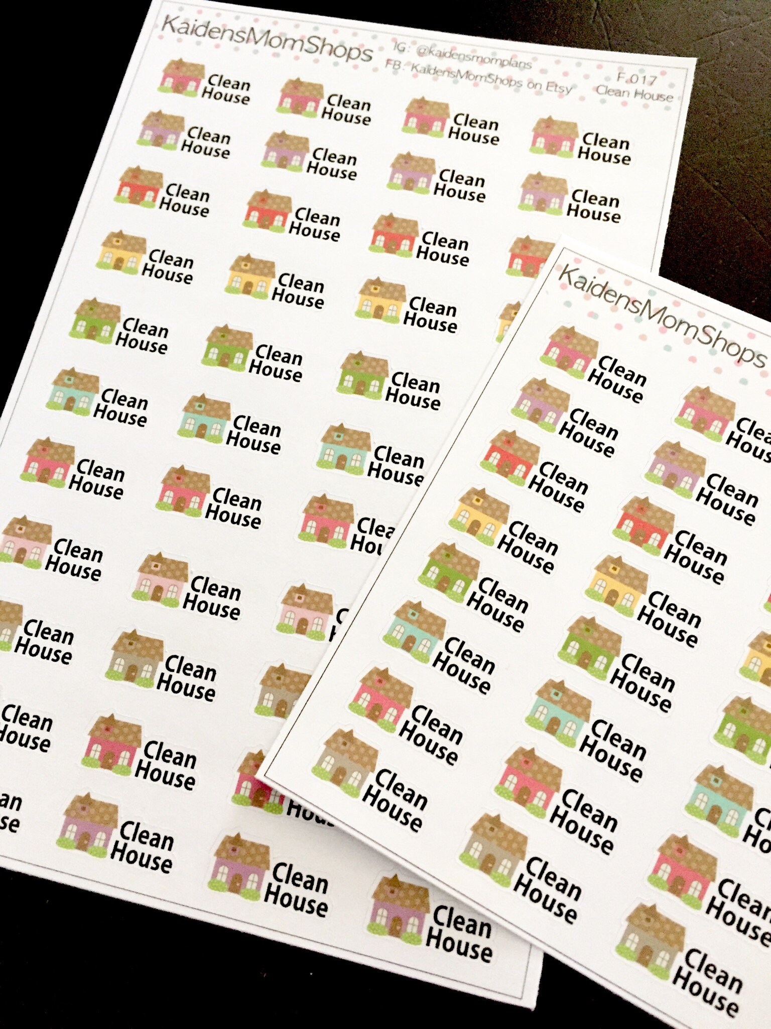 Clean House Stickers - Full or Mini Sheet - for Erin Condren Travelers ...