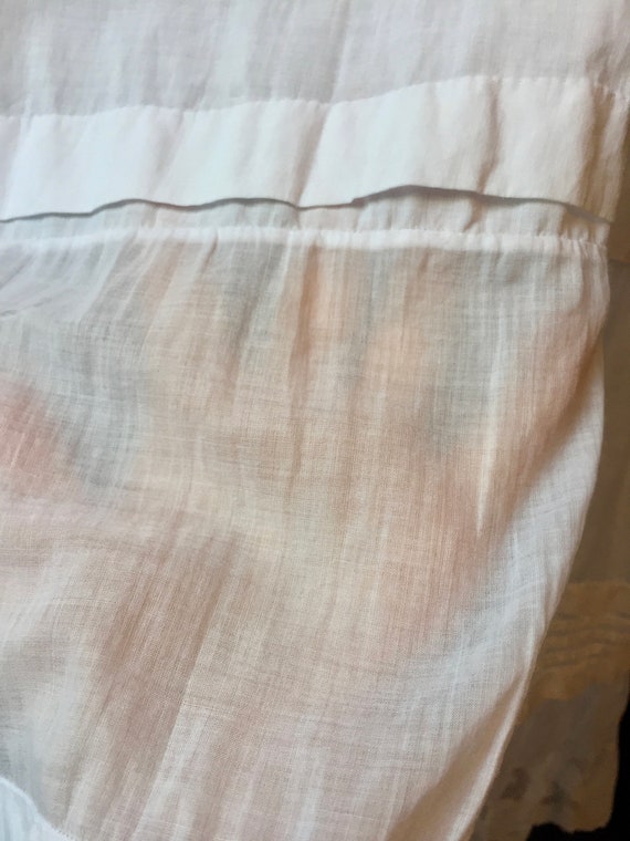 French 1920s sheer muslin slip dress petticoat sun dr… - Gem