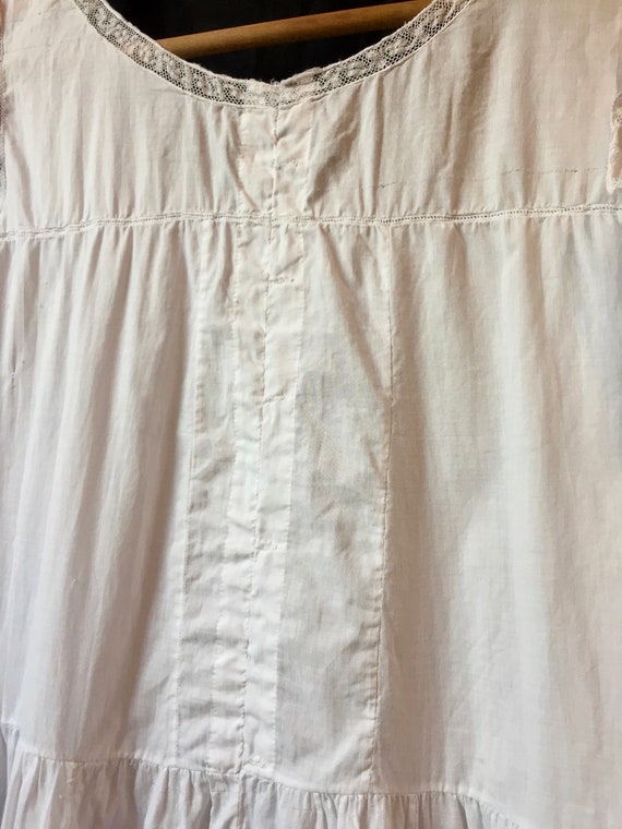 French 1920s sheer muslin slip dress petticoat sun dr… - Gem