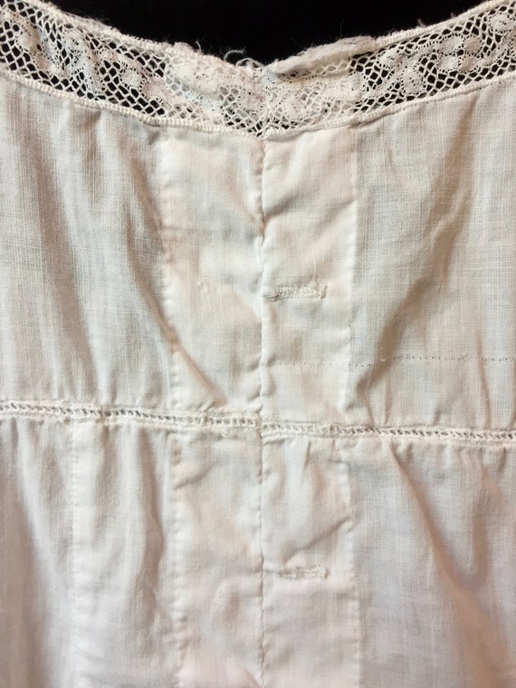 French 1920s sheer muslin slip dress petticoat sun dr… - Gem