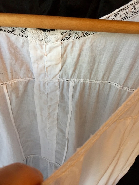 French 1920s sheer muslin slip dress petticoat sun dr… - Gem