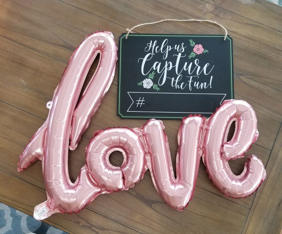 Large Love Balloon , "love" Script Balloon - Etsy
