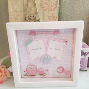 It's a Girl - Light up LED Shadow Box Picture Frame - Etsy