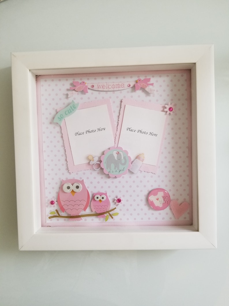 It's a Girl - Light up LED Shadow Box Picture Frame - Etsy
