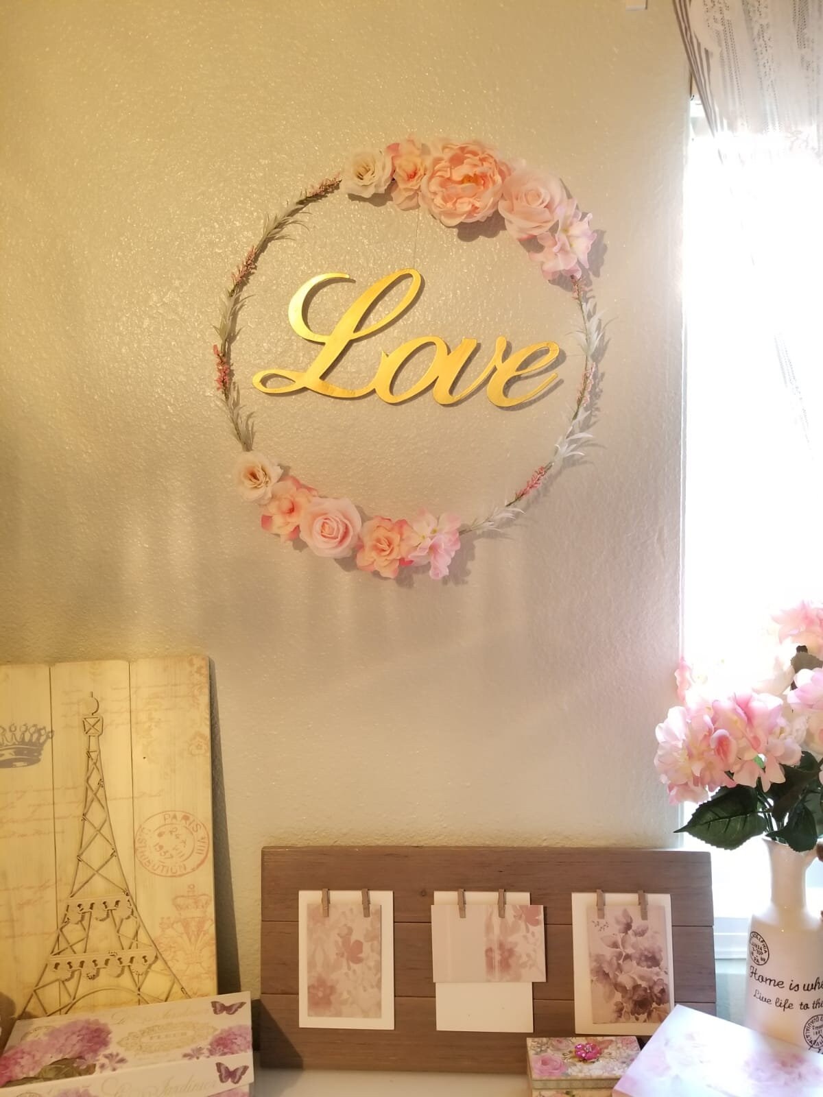 Circle Love Sign (19) for Wall, Wedding Backdrop Sign, Sweetheart Table ...