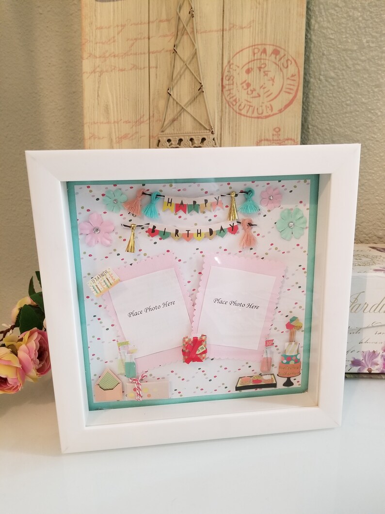 Happy Birthday - Light up LED Shadow Box Picture Frame - Etsy