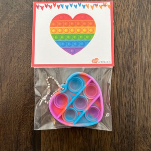 Personalized Valentine Pop-it Keychains *assembled & Personalized* - Etsy