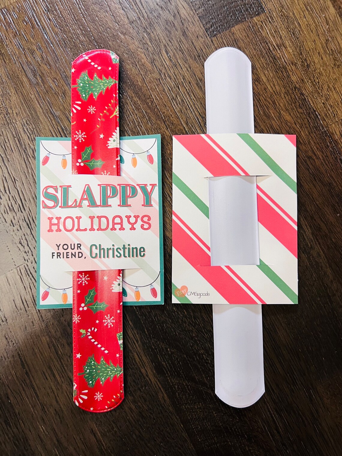 Holiday Slap Bracelets- *assembled & Personalized - Etsy