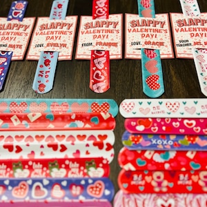 Slappy Valentine's Day Slap Bracelets *assembled & Personalized* - Etsy