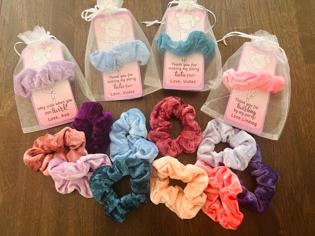Ballerina Ballet Scrunchie Favors *assembled & Personalized* - Etsy