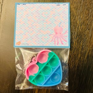 Mermaid Pop-it Party Favors *assembled & Personalized* - Etsy