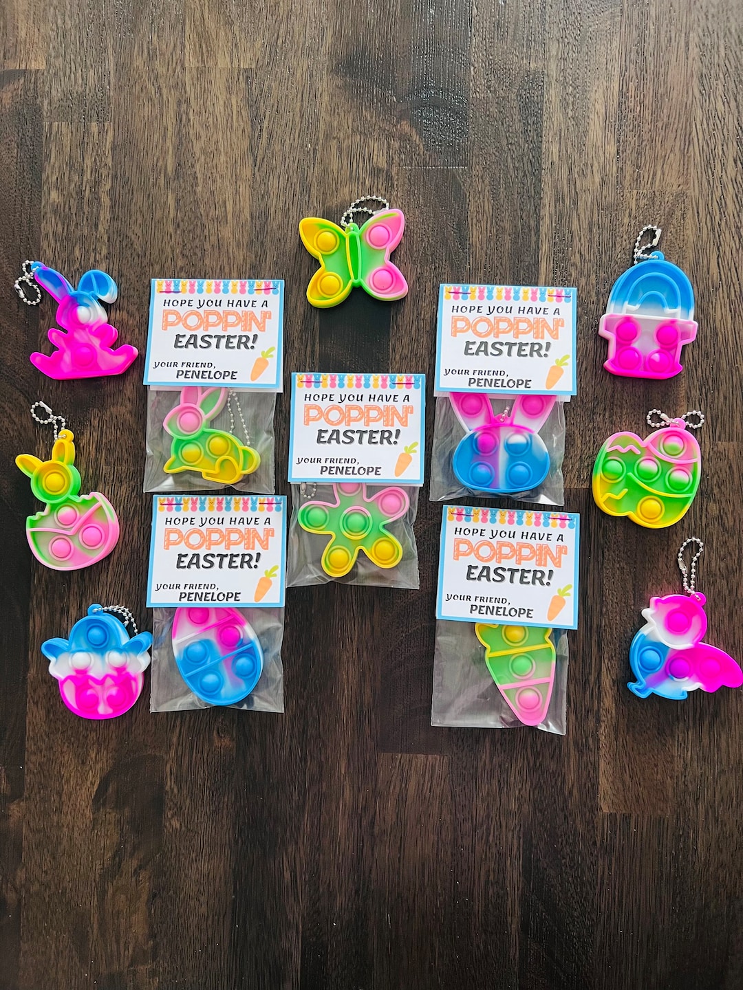 Easter Pop-it Keychains *assembled & Personalized* - Etsy