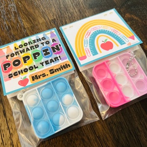 First Day of School Pop-it Keychains - Etsy
