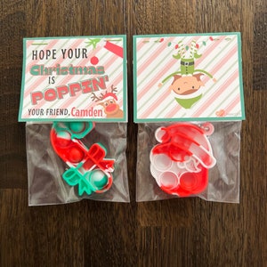 Christmas/holiday Pop-it Keychains *assembled & Personalized* - Etsy