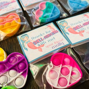 Mermaid Pop-it Party Favors *assembled & Personalized* - Etsy