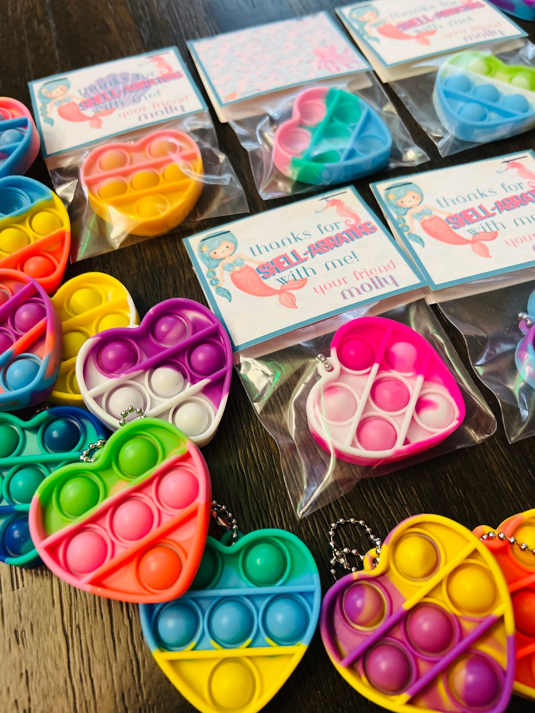 Mermaid Pop-it Party Favors *assembled & Personalized* - Etsy