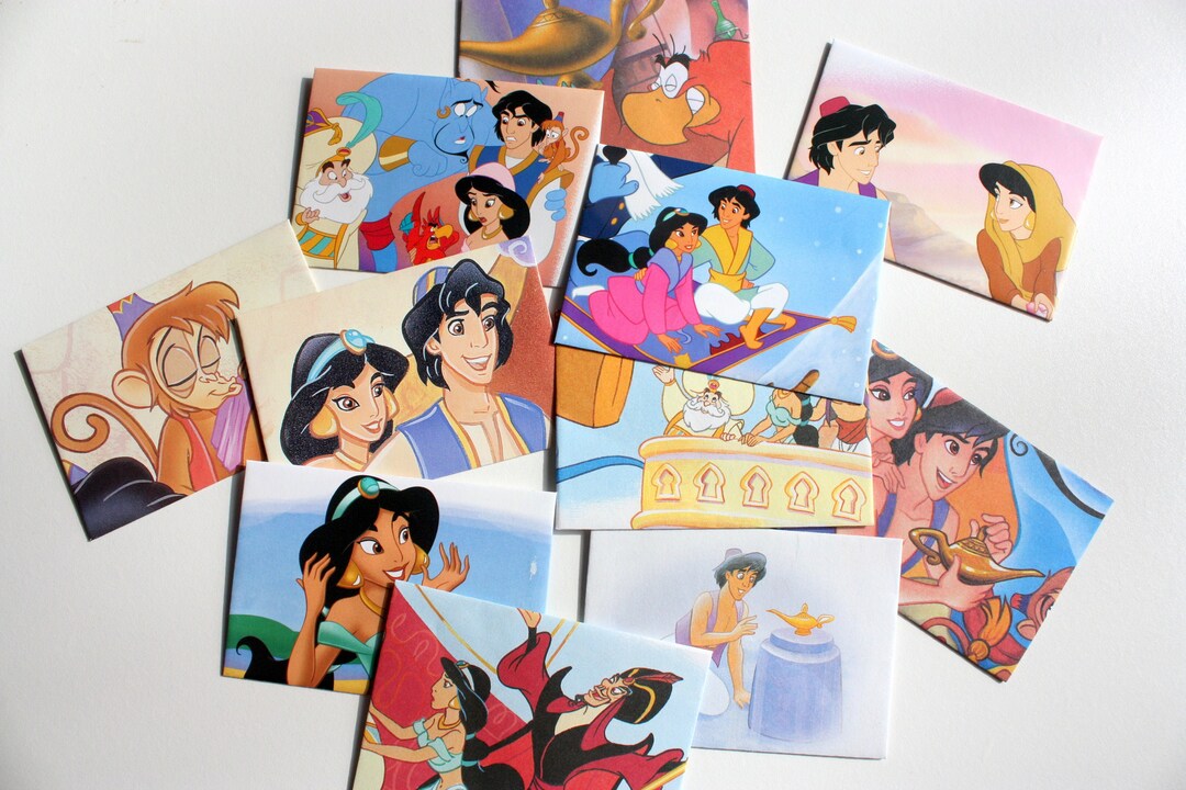 Aladdin Envelopes, Aladdin Theme, Aladdin Party, Aladdin Stationary ...