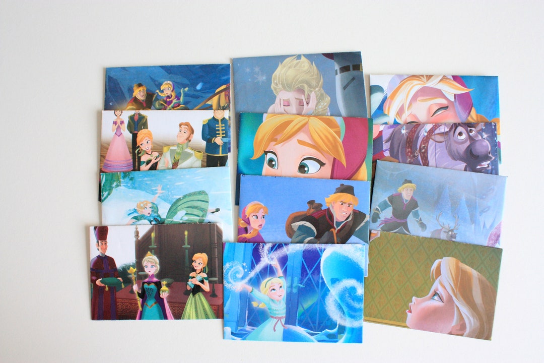 Frozen Envelopes, Upcycled Envelopes, Frozen Party Theme, Frozen Party ...