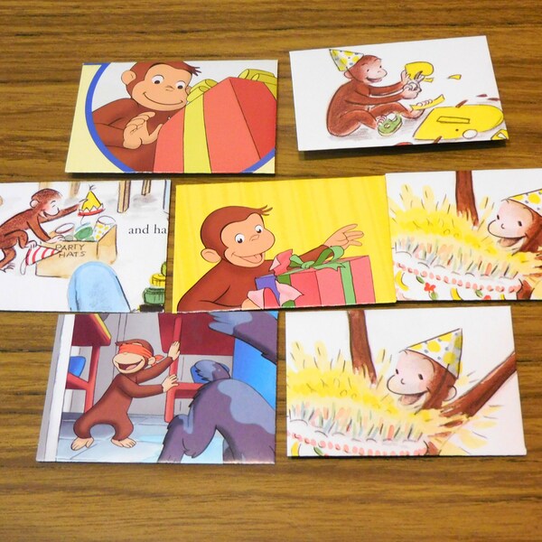 Curious George Cards - Etsy