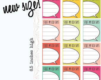 20 Things Bucket List Planner Stickers L Full Page Notes Page - Etsy