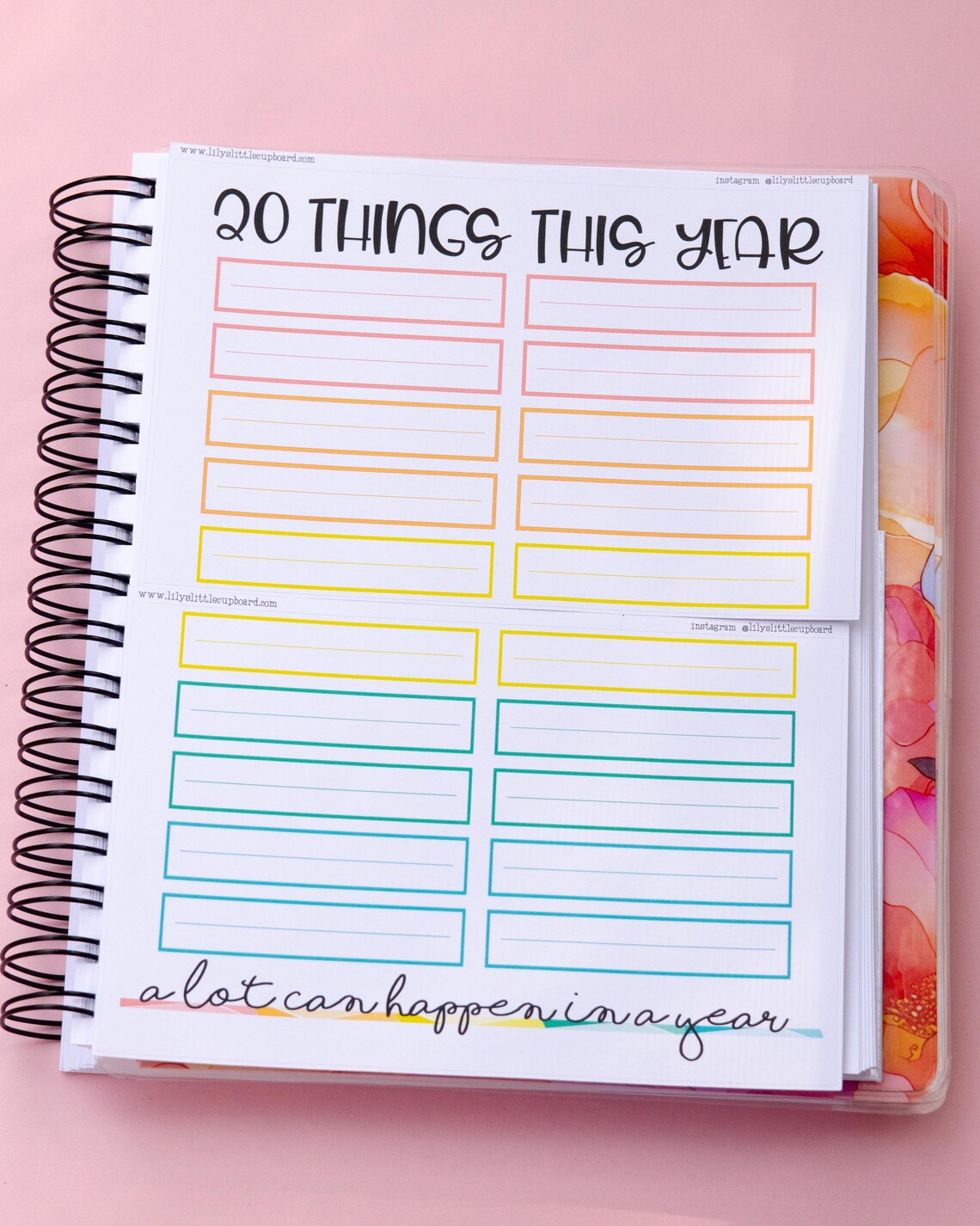 20 Things Bucket List Planner Stickers L Full Page Sticker | A5 Full ...