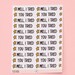 Office Life Sampler Planner Stickers Weekly Work Script Stickers Cute ...