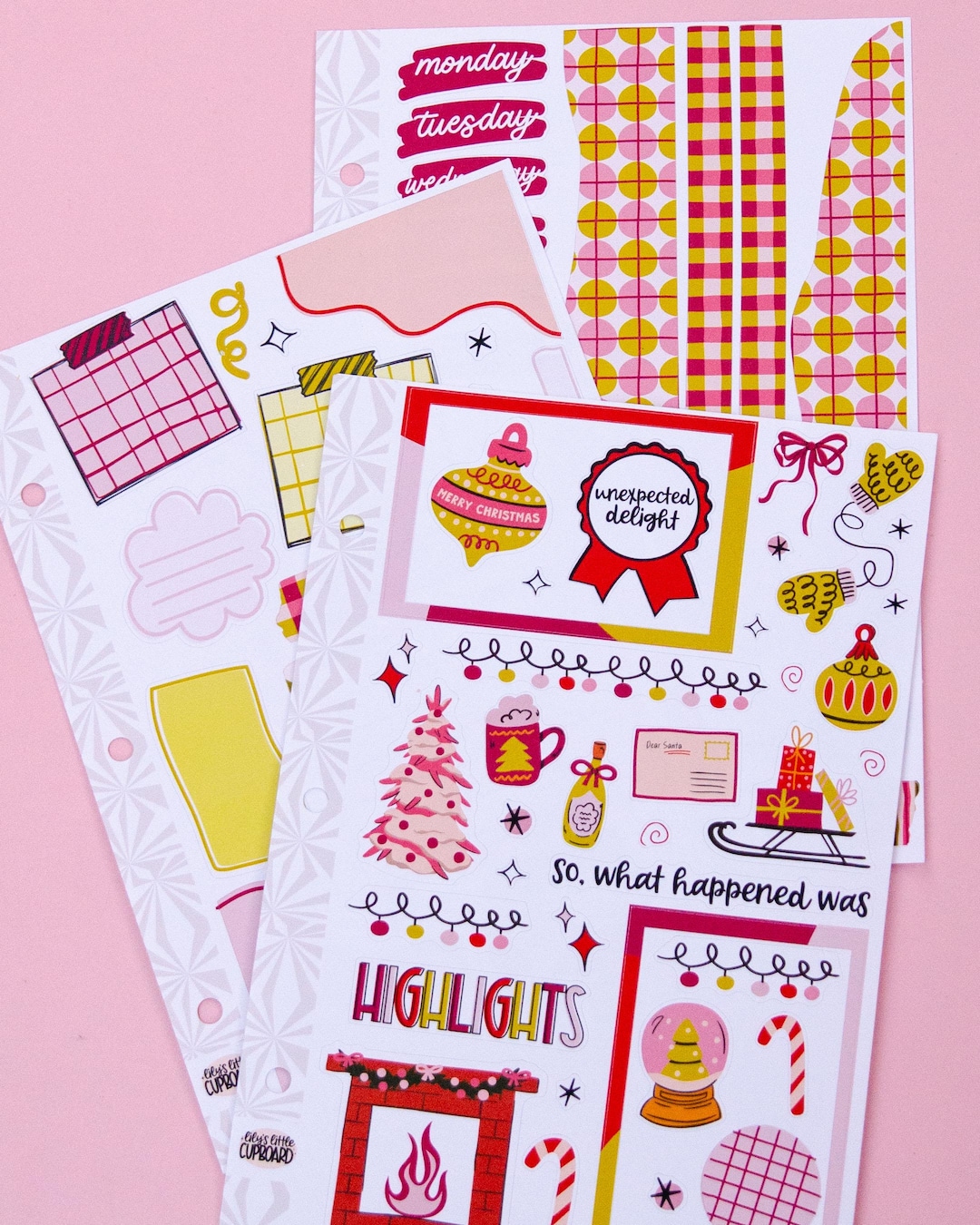 Cozy Christmas Journaling Sticker Kit: Jumbo Planner Stickers - Etsy
