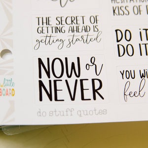 Motivation Quotes Planner Stickers | Get Stuff Done Stickers ...