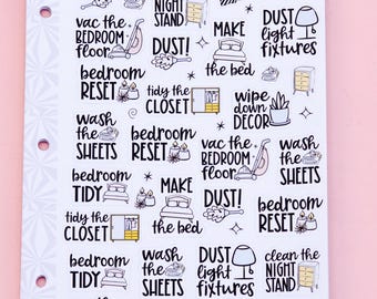 Let's Clean the Kitchen Sampler Planner Stickers | Chores and Housework ...