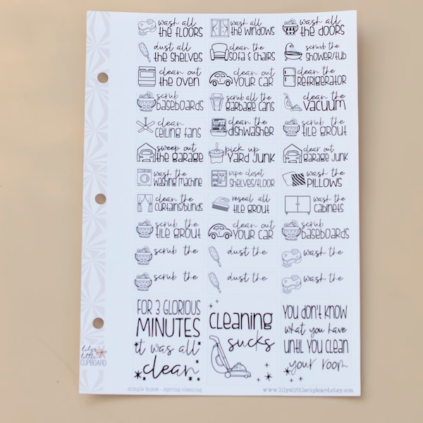 Typography Stickers - Etsy