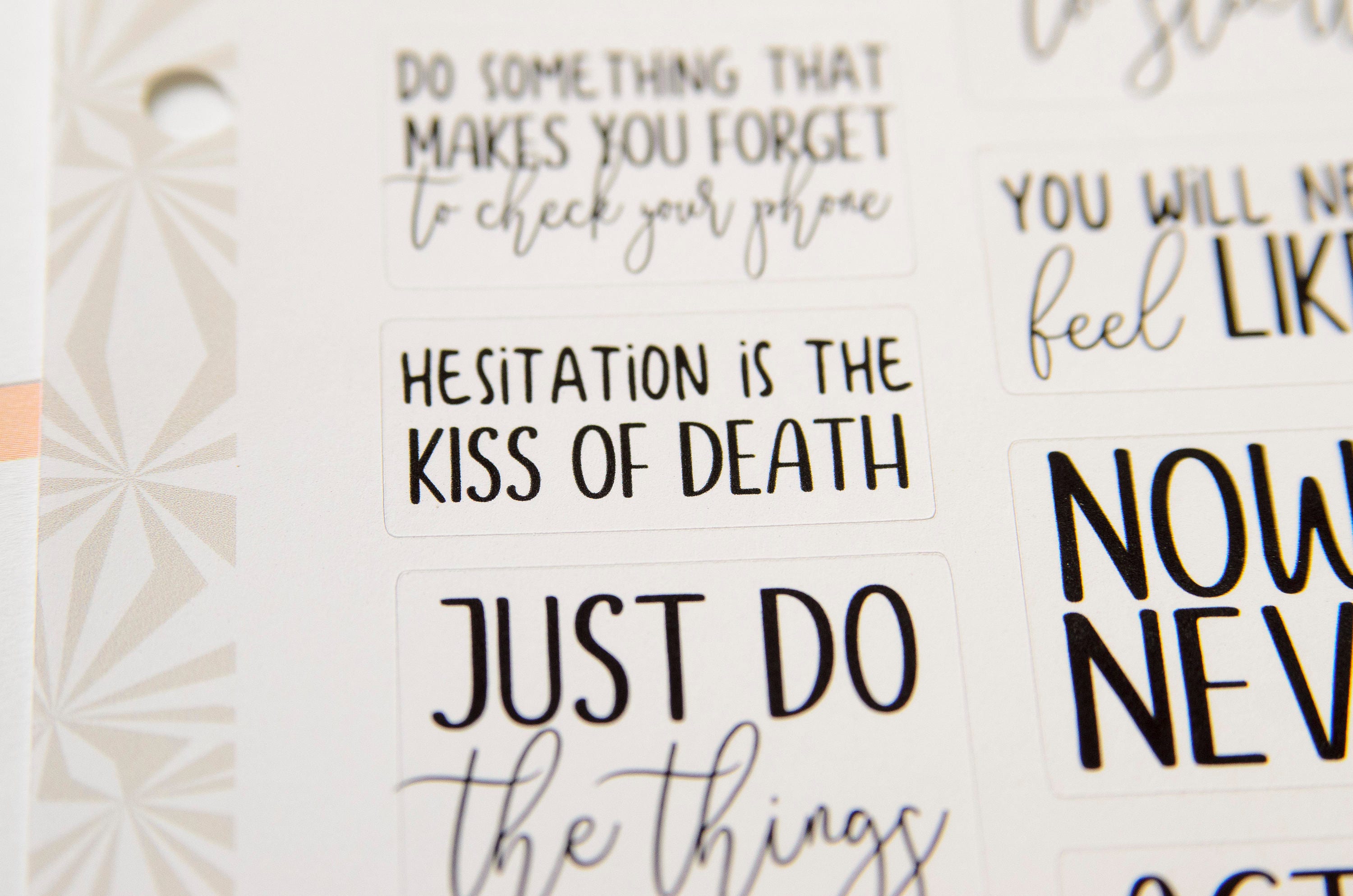 Motivation Quotes Planner Stickers | Get Stuff Done Stickers ...