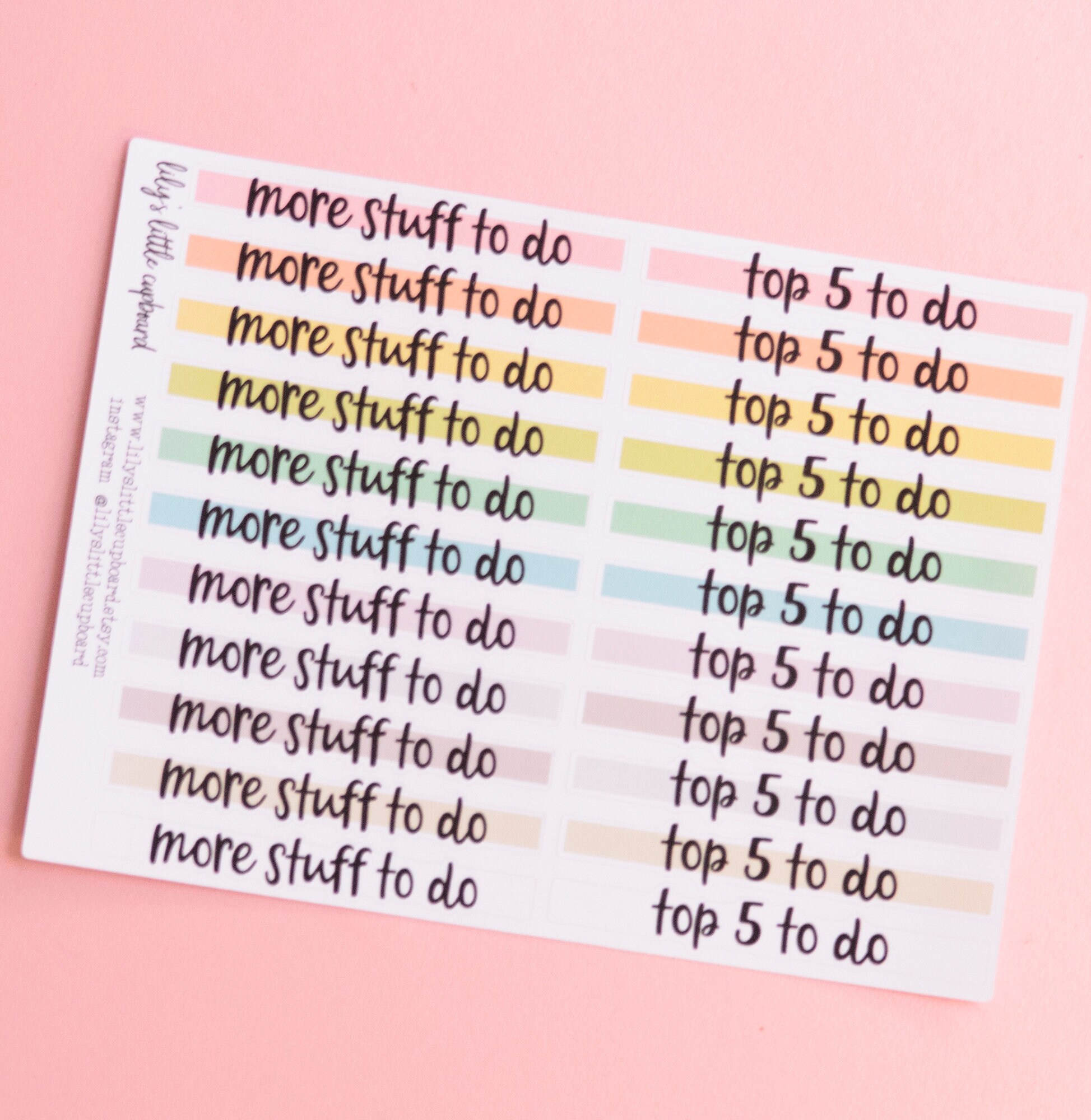 Dashboard Planner Headers in Top 5 and More Stuff Functional | Etsy