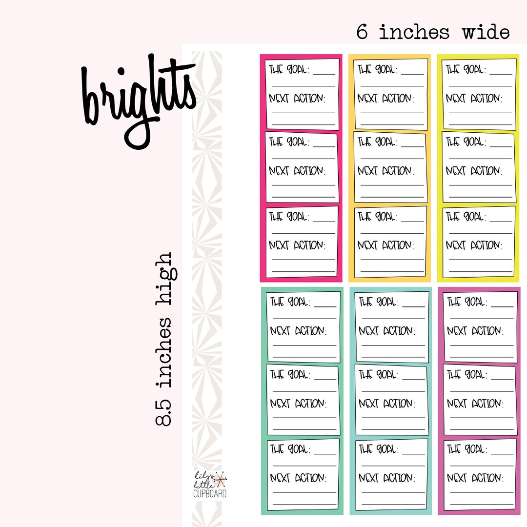 Stack That Sidebar Collection | Goal Tracker | Goals and Actions ...