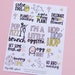 Office Life Sampler Planner Stickers Weekly Work Script Stickers Cute ...