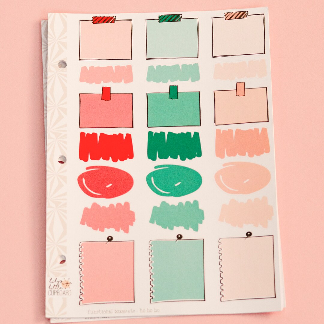Functional Shapes and Boxes in Ho Ho Ho Colors Layering Planner ...