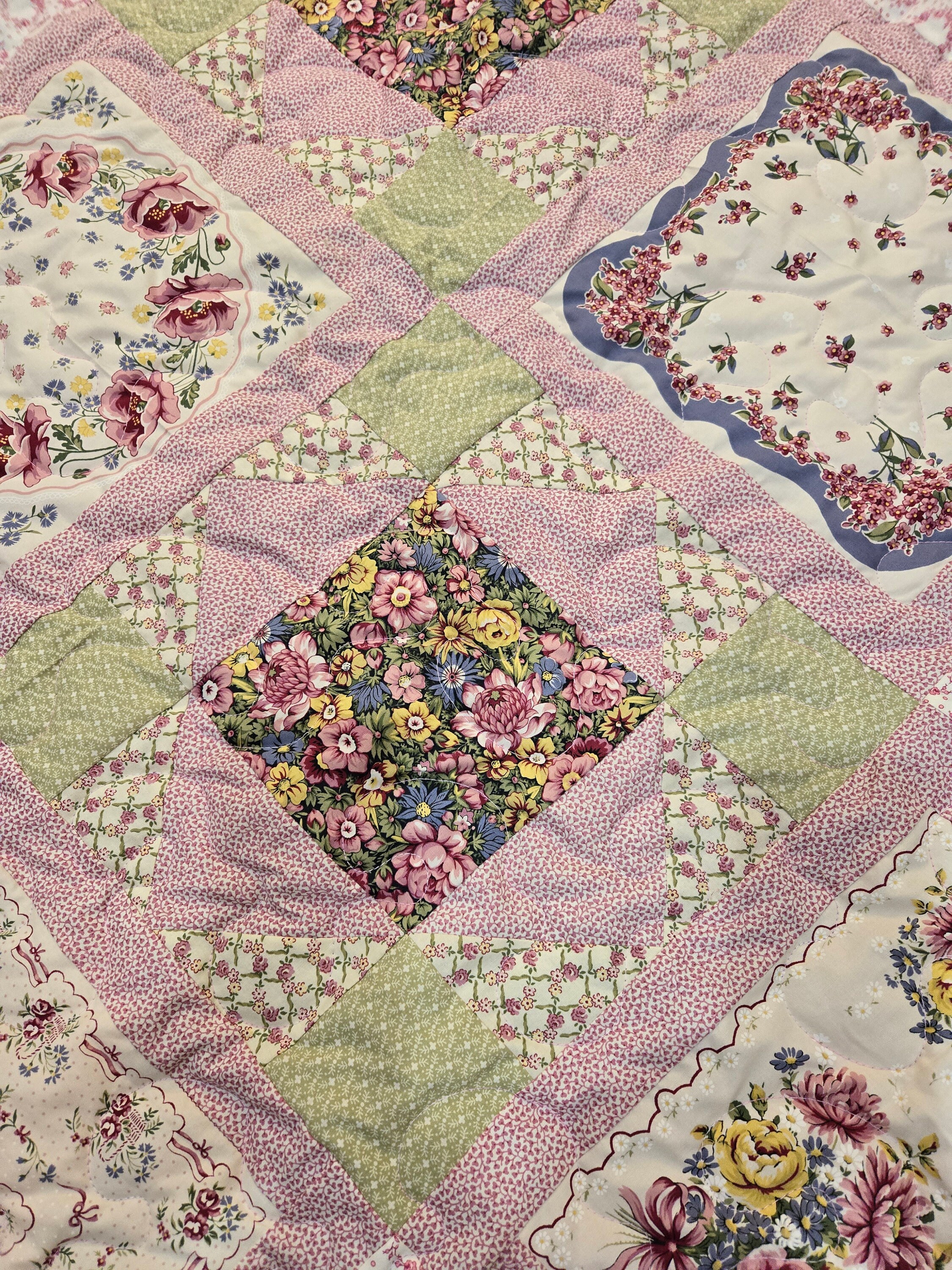Vintage Look Hankies Quilt - Etsy