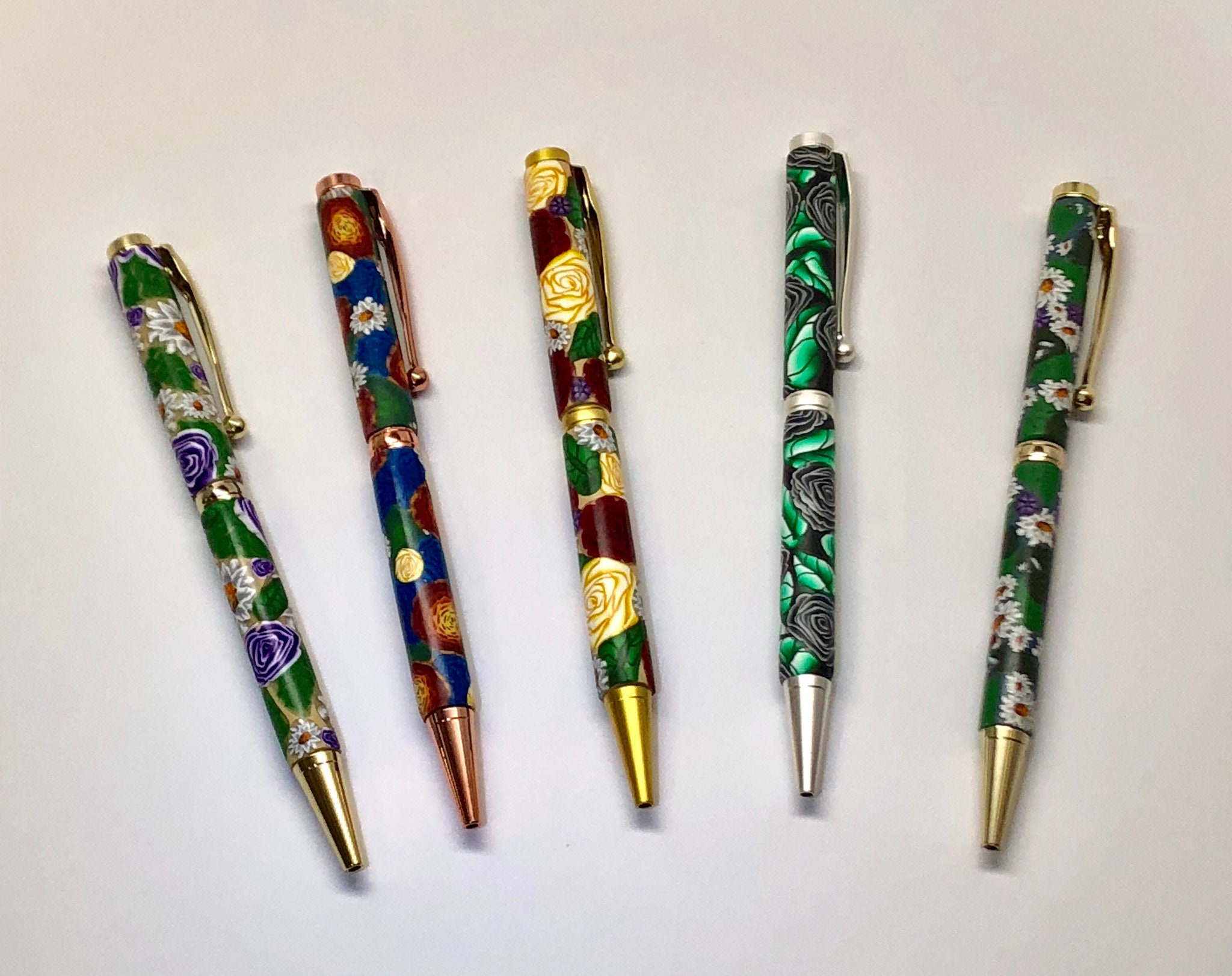 Polymer Clay Pens Twist Refillable Pens | Etsy