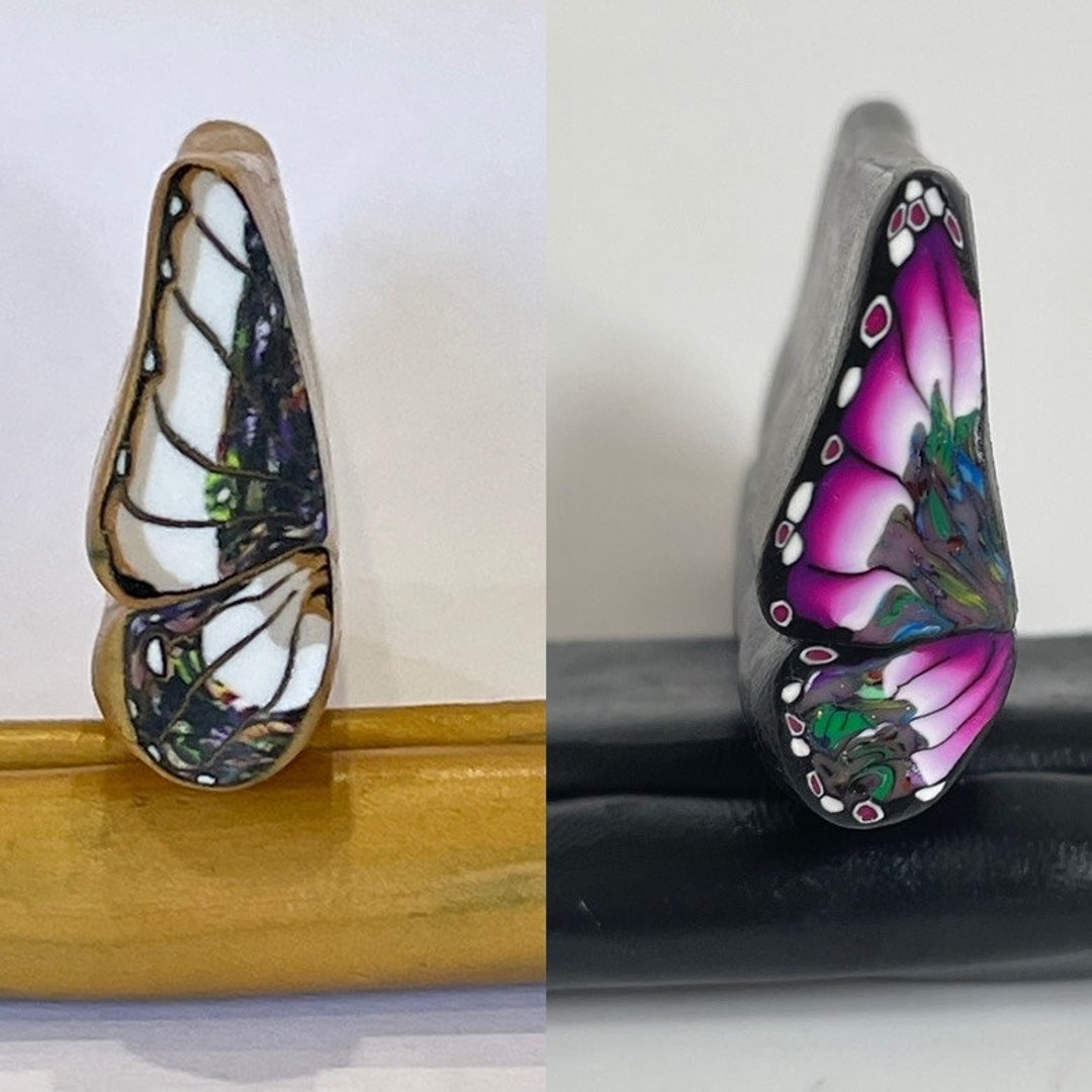 Polymer Clay Butterfly Wings Canes, Raw Canes, Millefiori, Nail Art - Etsy