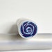 Blue Moonlight Glimmer Rose Polymer Clay Cane, Raw Canes, Millefiori ...