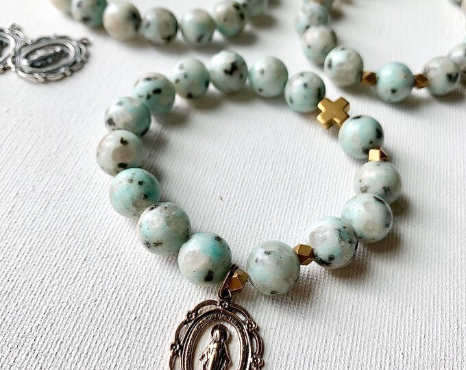 Miraculous Medel Virgin Mary Give Love Blessings Rosary - Etsy