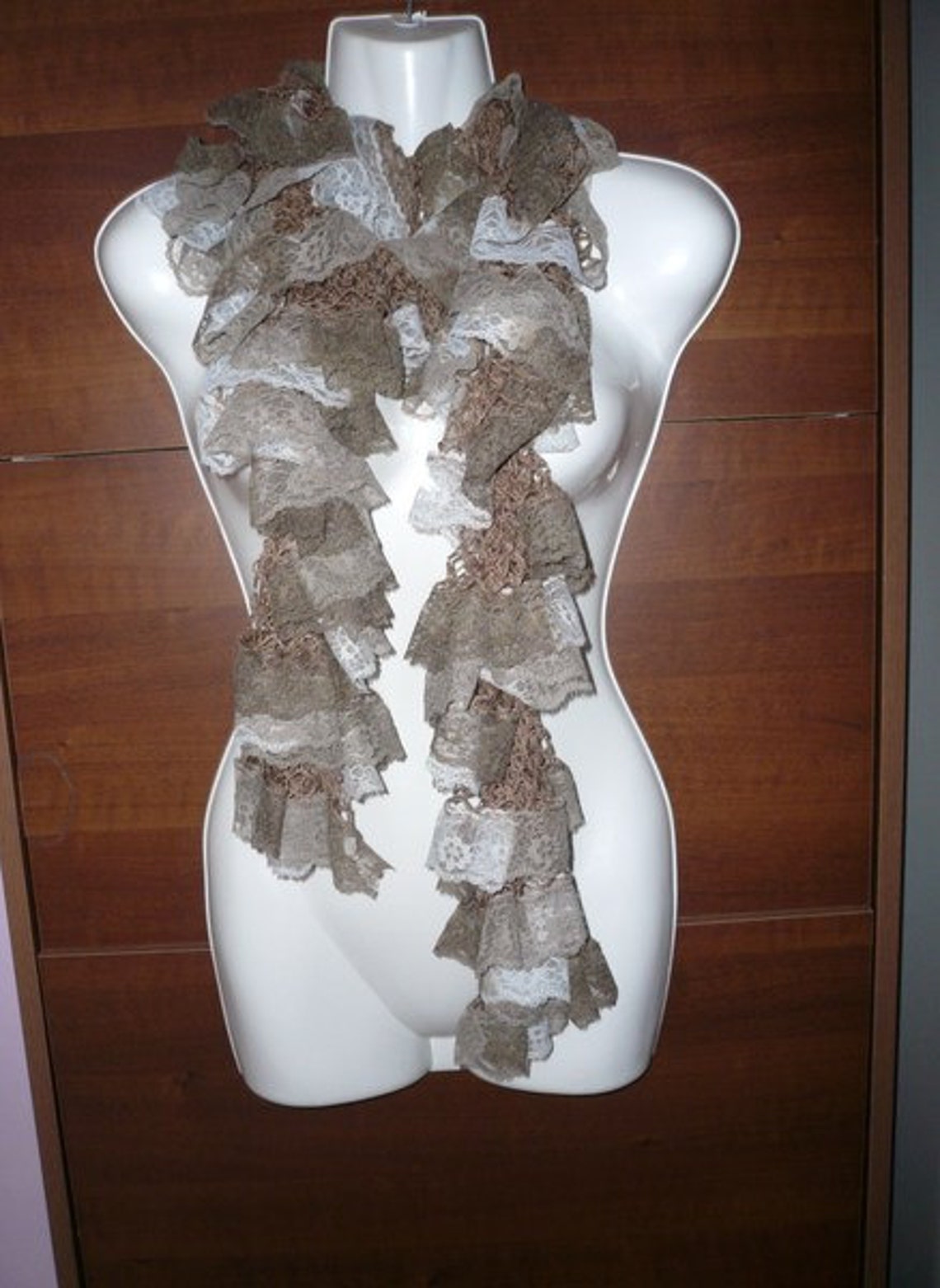 Hazel Scarf With Lace Trim - Etsy