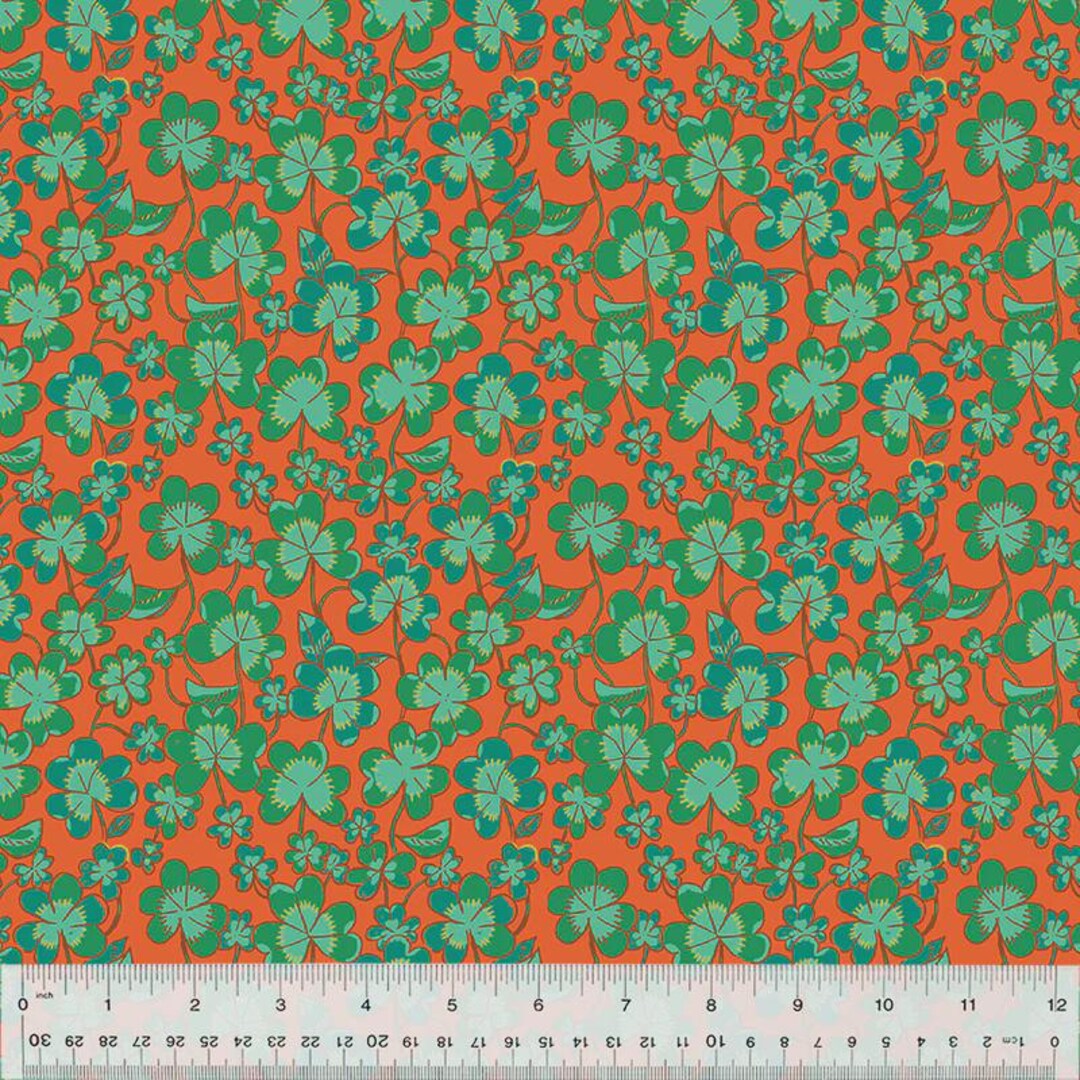Heather Ross - Clover Rust - Forestburgh - Etsy