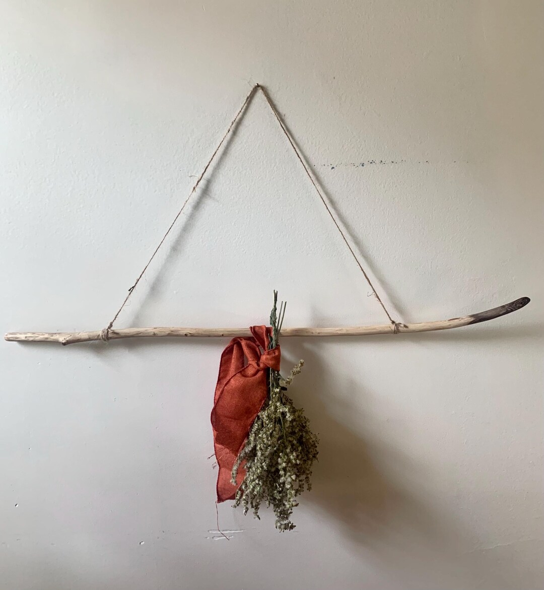 Rustic Farmhouse Tree Branch for Hanging Primitive Dried Goods, 29 ...