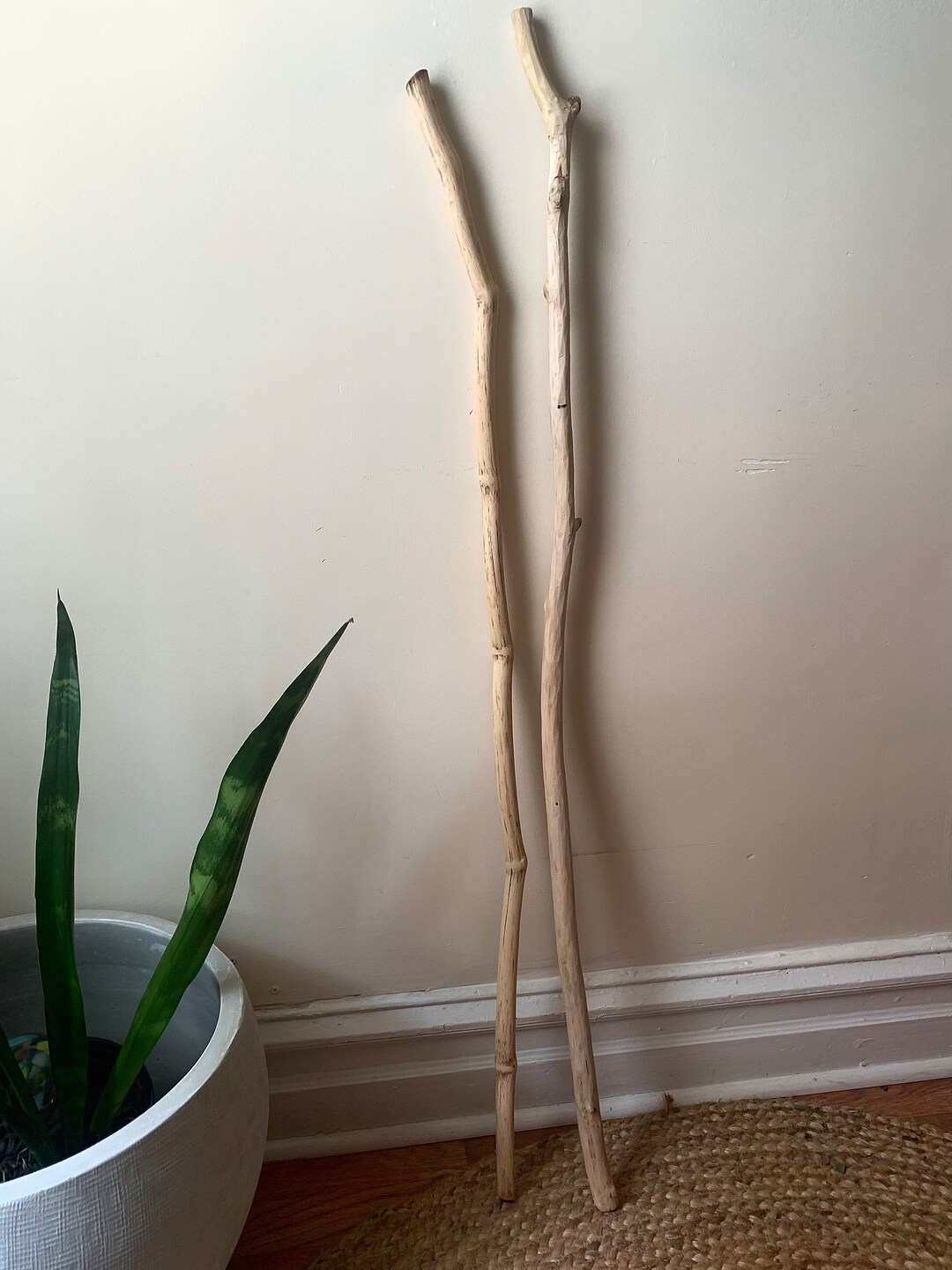 Branch Rod for Hanging Curtains, Rugs, Textiles, Long Tree Branch ...