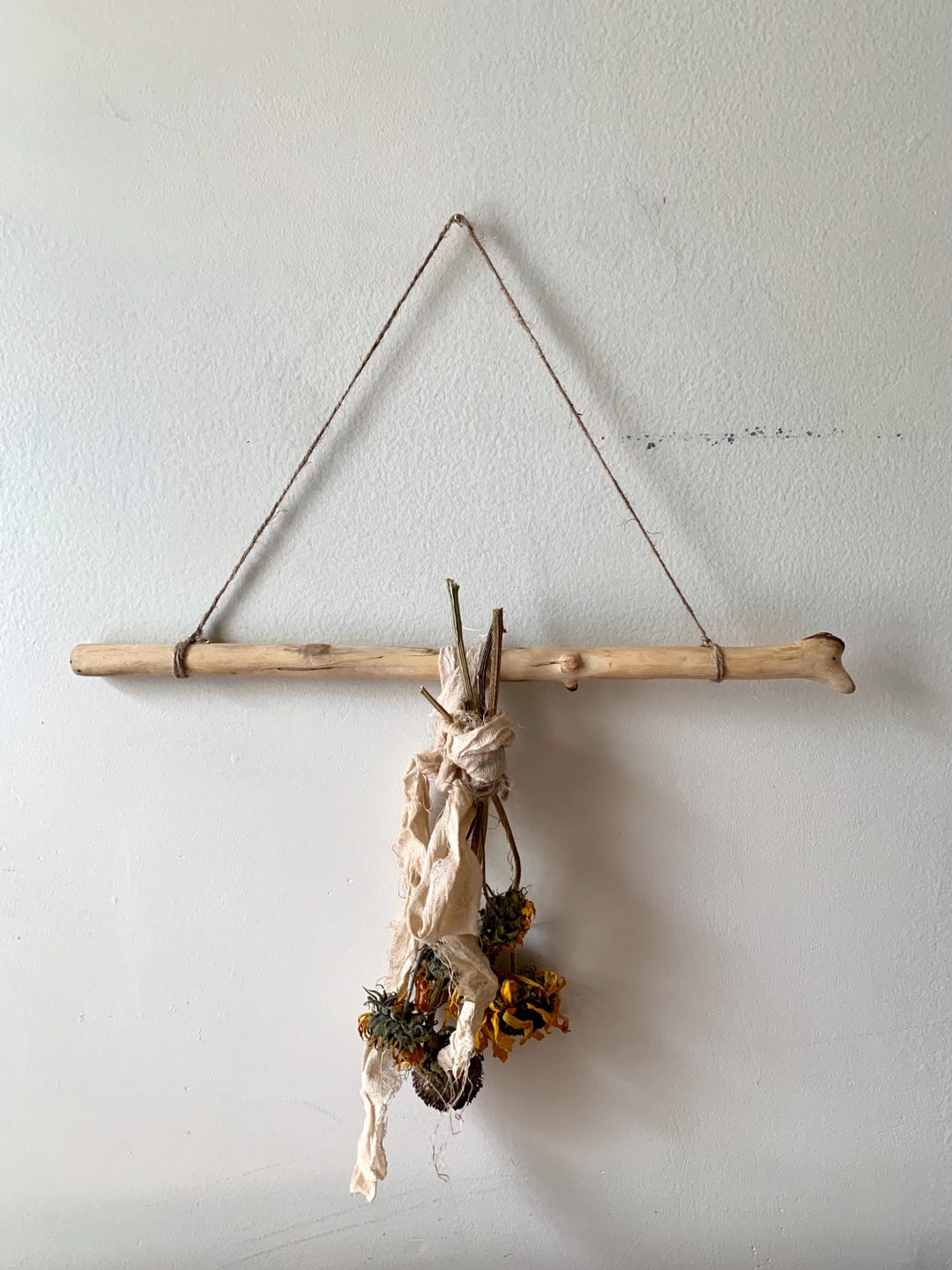 16.5 Inch Tree Branch for Hanging Dried Goods, Flower and Herb Drying ...